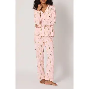 BEDHEAD PAJAMAS Print Jersey Pajamas - Pop Fizz Clink