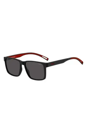 BOSS 57mm Navigator Sunglasses - Black/grey