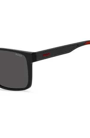 BOSS 57mm Navigator Sunglasses - Black/grey