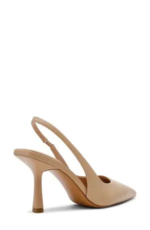 Anne Klein Pointed-toe Slingback Pumps - Biscotti