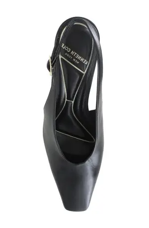 KENNETH COLE Aerial Slingback Pump - Black Leather