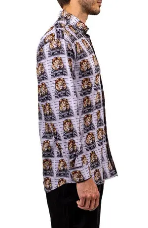 MACEOO Fibonacci Stretch Ascension 3319 Contemporary Fit Button-up Shirt