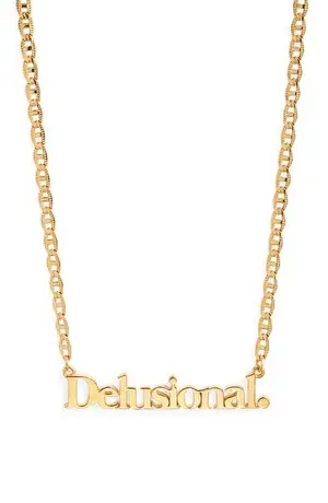 VIDAKUSH Delusional Nameplate Necklace