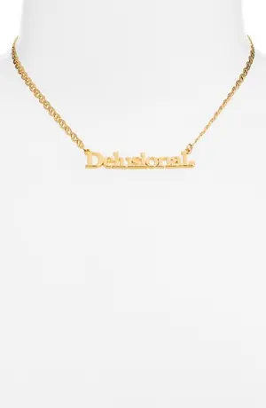 VIDAKUSH Delusional Nameplate Necklace