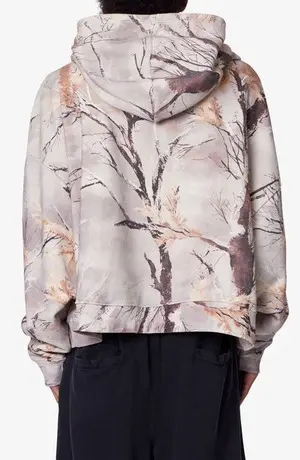 Mnml Camo Print Oversized Cotton Hoodie