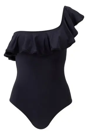 Melissa Odabash Tennessee One-shoulder One-piece Swimsuit - Black