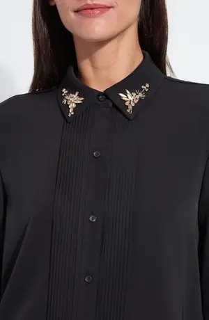 Lyssé Embellished Button-up Shirt