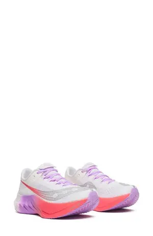 Saucony Endorphin Pro 4 Athletic Shoes - White/crocus