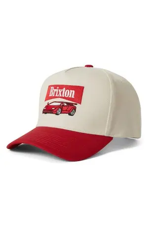 Brixton Champion Netplus Snapback Baseball Cap - Adrenaline Rush/whitecap