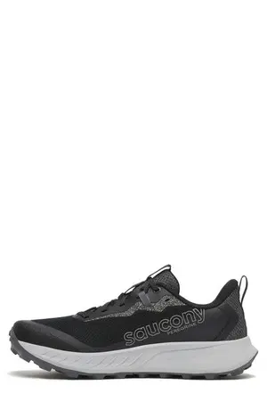 Saucony Peregrine Trail Running Shoe - Black/shadow
