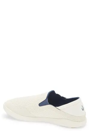 Olukai Moku Slip-on Sneakers - White Sand/trench Blue