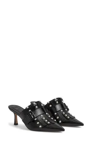 LK BENNETT Studded Mules - Black