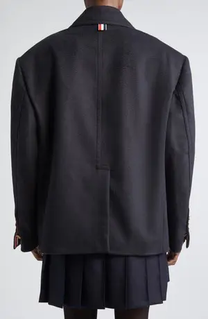 Thom Browne Oversized Cashmere Pea Coat