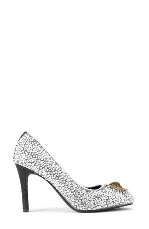 Kurt Geiger Pimlico Lace Pump - Open White