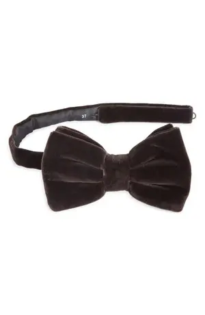 BOSS Cotton Bow Tie - Dark Brown