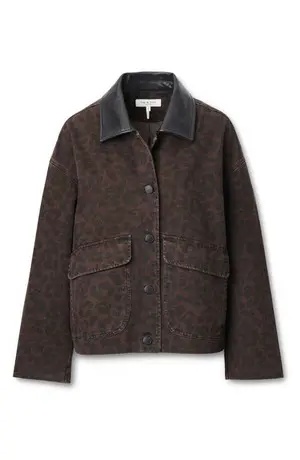 Rag & Bone Natalia Leopard Print Cotton Jacket