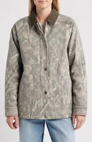 THREAD & SUPPLY Stretch Cotton Twill Chore Coat - Dark Tree Camo