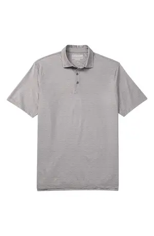 FAIR HARBOR Compass Performance Polo - Olive Waves Print