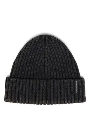 Herschel Supply Co. Wallace Rib Acid Wash Cuffed Beanie - Acid Wash - Black