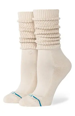 Stance Icon Slouch Crew Socks - Oatmeal