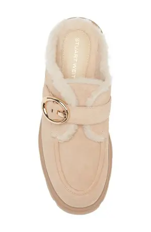 STUART WEITZMAN Benni Genuine Shearling Mule