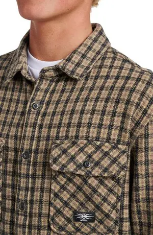 Quiksilver Mercury Sandstrokes Flannel Button-up Shirt
