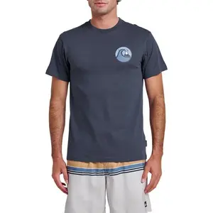 Quiksilver Jungle Wave Graphic T-shirt - Navy