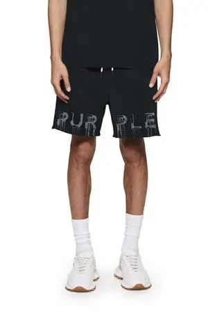 Purple Brand Logo Shorts For Men