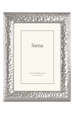 SIENA Hammered 5 X 7-inch Picture Frame - Silver