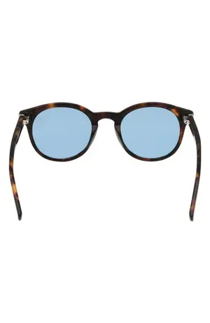 Abercrombie 50mm Round Frame Sunglasses - Dark Havana/blue