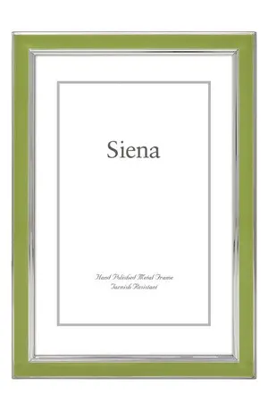 SIENA Narrow Enamel 5 X 7-inch Picture Frame - Green