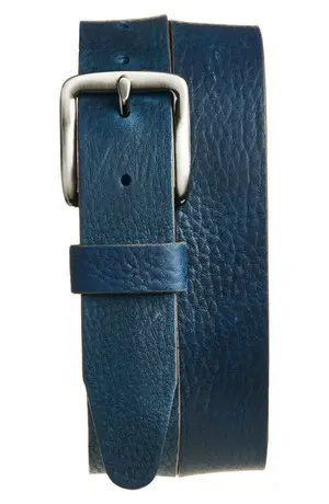 Robert Barakett Whitehorse Leather Belt - Blue Night