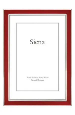 SIENA Narrow Enamel 4 X 6-inch Picture Frame - Red