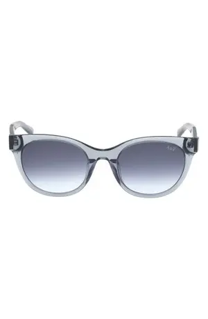 Abercrombie 52mm Gradient Cat Eye Sunglasses - Grey/other/gradient Blue