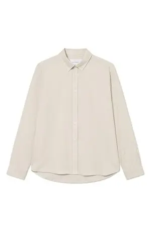 LES DEUX Desert Regular Fit Cotton Button-down Shirt