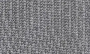 Sofia Cashmere Sienna Waffle Knit Cashmere Throw Blanket - Grey