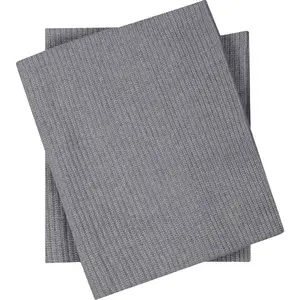 Sofia Cashmere Shaker Knit Cashmere Throw Blanket - Grey