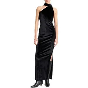 MARCELLA Manhattan One-shoulder Velvet Gown