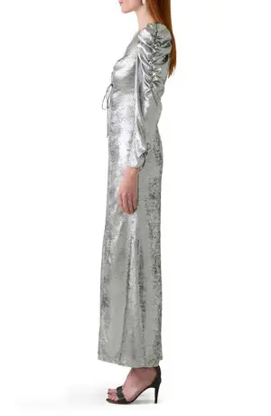 LK BENNETT Lility Foil Maxi Dress