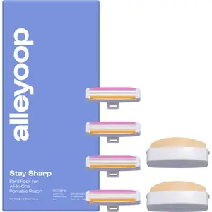 ALLEYOOP Stay Sharp Refill Pack For All-in-one Portable Razor - Dusty Pink