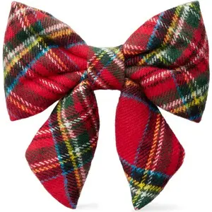 THE FOGGY DOG The Foggy Dog Lady Dog Bow Tartan Plaid