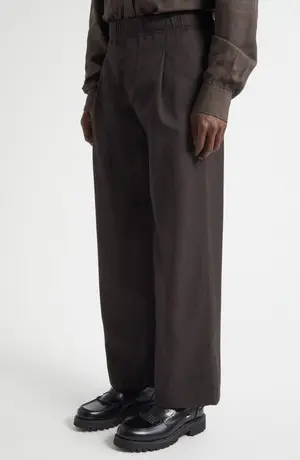 Our Legacy Leisure Pleated Virgin Wool Trousers
