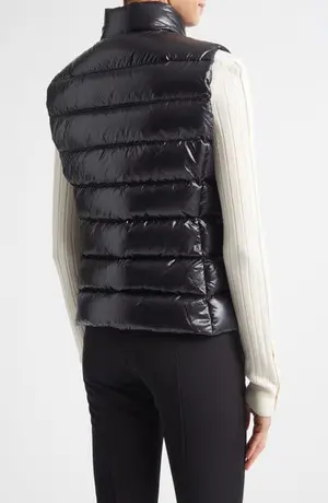 Moncler Ghany Nylon Laqué Down Puffer Vest
