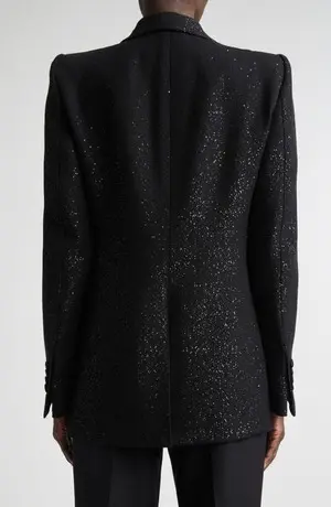 TOM FORD Sequin Embellished Wool Blend Blazer