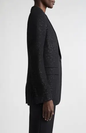 TOM FORD Sequin Embellished Wool Blend Blazer