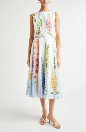 Oscar De La Renta Printed Day Dresses