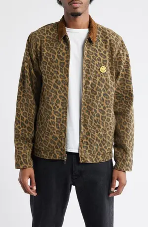 MARKET Smiley® La Work Jacket - Leopard Print/brown