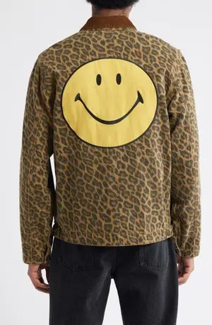 MARKET Smiley® La Work Jacket - Leopard Print/brown
