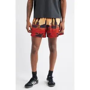 MARKET Desert League Mesh Shorts - Multi Red
