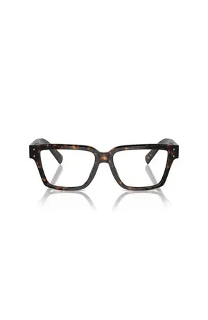 Dolce & Gabbana 55mm Square Optical Glasses - Tortoise